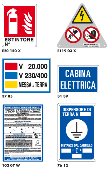 Cartelli Segnalatori - Scheda prodotto